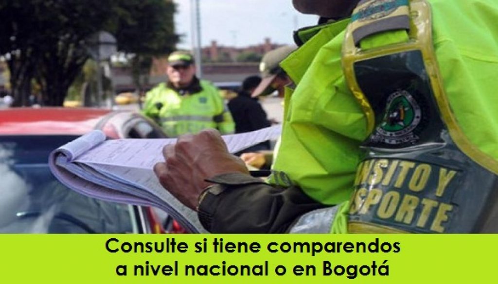 Consulte si tiene comparendos a nivel nacional o en Bogotá